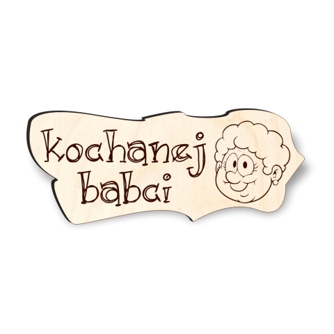 Kochanej Babci chmurka - Napis Dekoracyjny